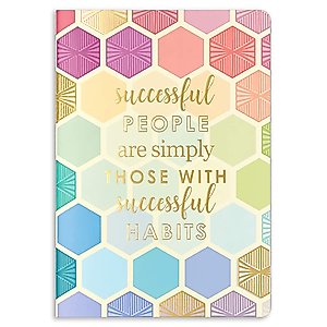 Erin Condren Designer Petite Journal Checklists - Multicolored Hexagon Design Theme. Great for Tracking Daily and Weekly Lists with Blank Customizable Fields