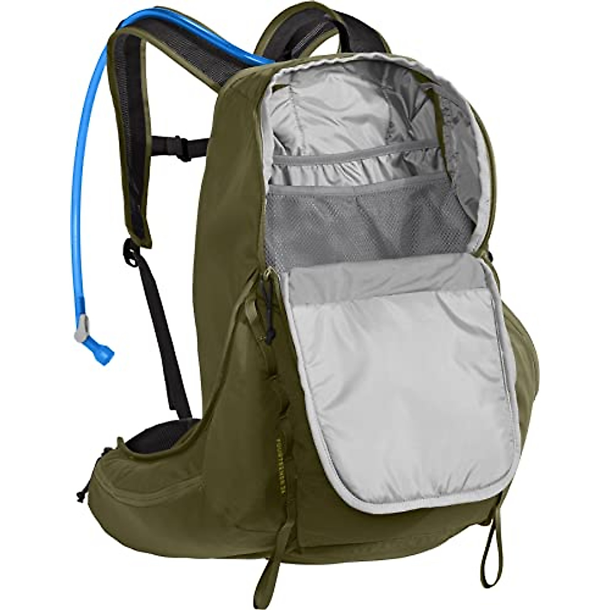 CamelBak Fourteener 26 Hiking Hydration Pack - Hike Backpack - 100oz , Burnt Olive/Golden Palm