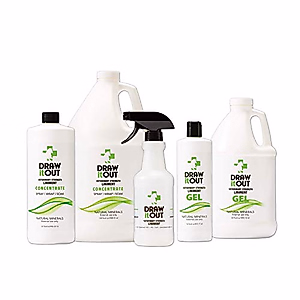 Draw It Out Liniment Gel - Veterinary Strength - Odorless and Colorless - Pain Relief Topical Analgesic Horse Cream for Joint and Muscle Pain - Natural Mineral - 64 oz