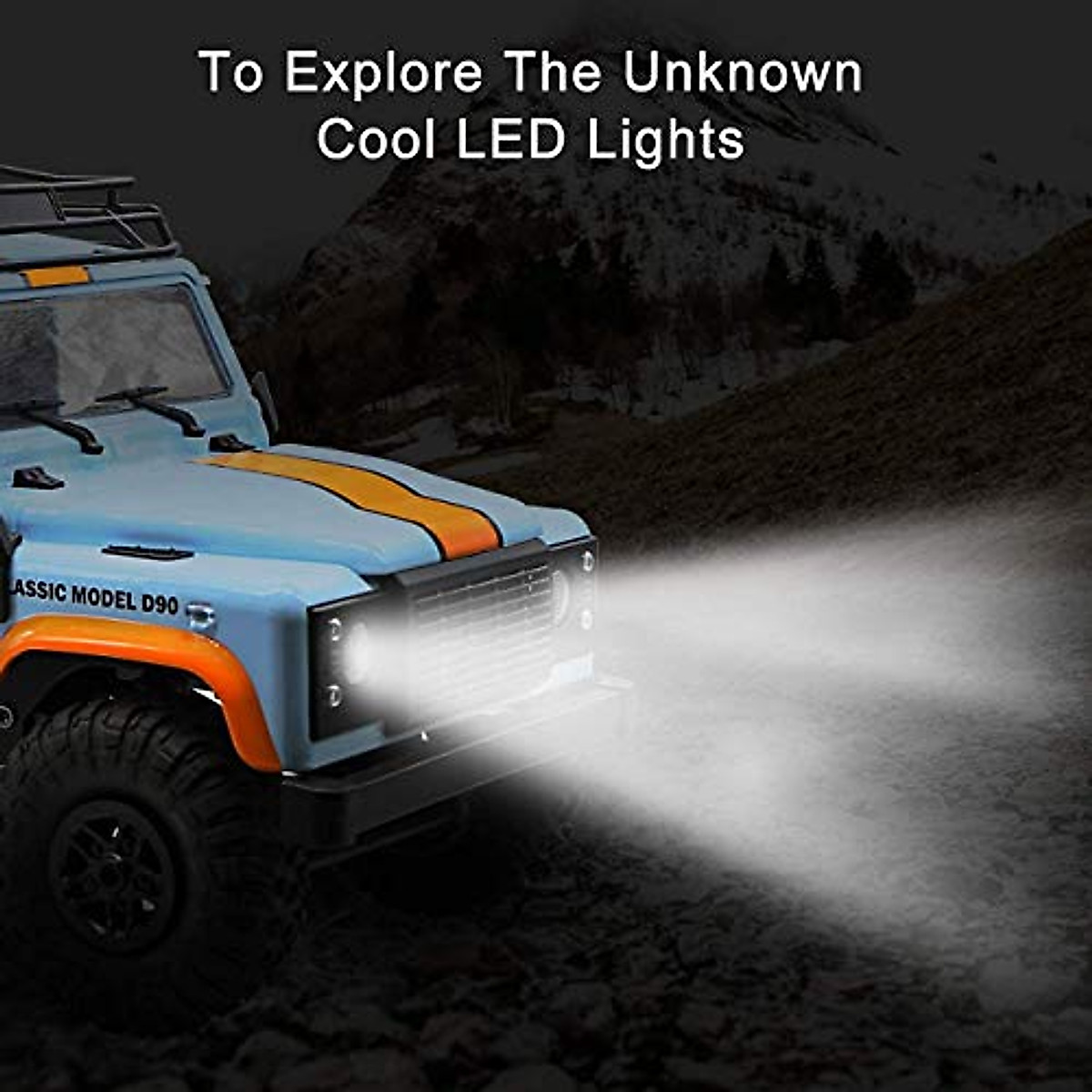 The perseids RC Cars Remote Control Truck RC Rock Crawler 1:12 2.4G 4WD Off-Road Racing Vehicle Semi Truck and Trailer Electric Hobby Grade RTR Toy for Kids Over 14 and Adults (MN-99 Blue)