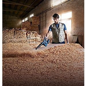 Bosch Professional GBL 18V-120 18V System Battery Blower (Including 4X Attachments, Standard Nozzle, Extension Tube, Drill Hole Nozzle, Dust Collection Container, Battery/Charger Not Included)