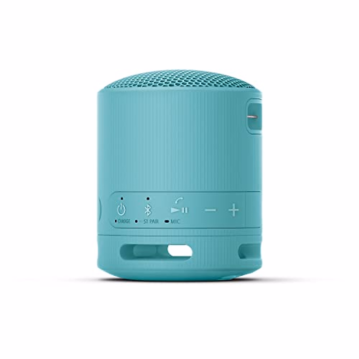 Sony SRS-XB100 Wireless Bluetooth Portable Lightweight Super-Compact Travel Speaker, Durable IP67 Waterproof & Dustproof Shower Speaker, 16 Hour Battery, Versatile Strap, & Hands-free Calling, Blue