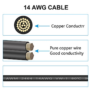 RIIEYOCA DC 8mm Y Branch Parallel Adapter Cable,14AWG 8mm Female to XT60 Female Solar Panel Power DC 8mm Plug,with DC 5.5x2.5mm Converter,for Portable Power Station Solar Panel(1m/3ft)