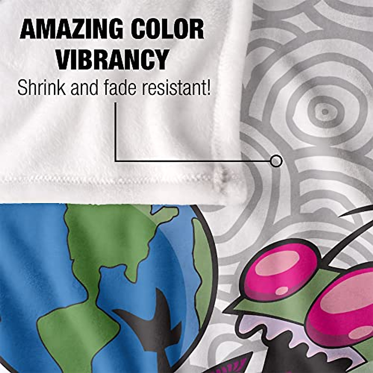 Invader Zim Blanket, 50"x60" Invader Zim and Gir Silky Touch Super Soft Throw Blanket