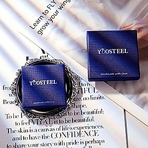 Dainty Initial Pearl Necklace for Women, 14K Gold Plated Paperclip Link Chain Necklace Toggle Clasp Necklace Initial Necklaces Gold Jewelry for Women Letter D