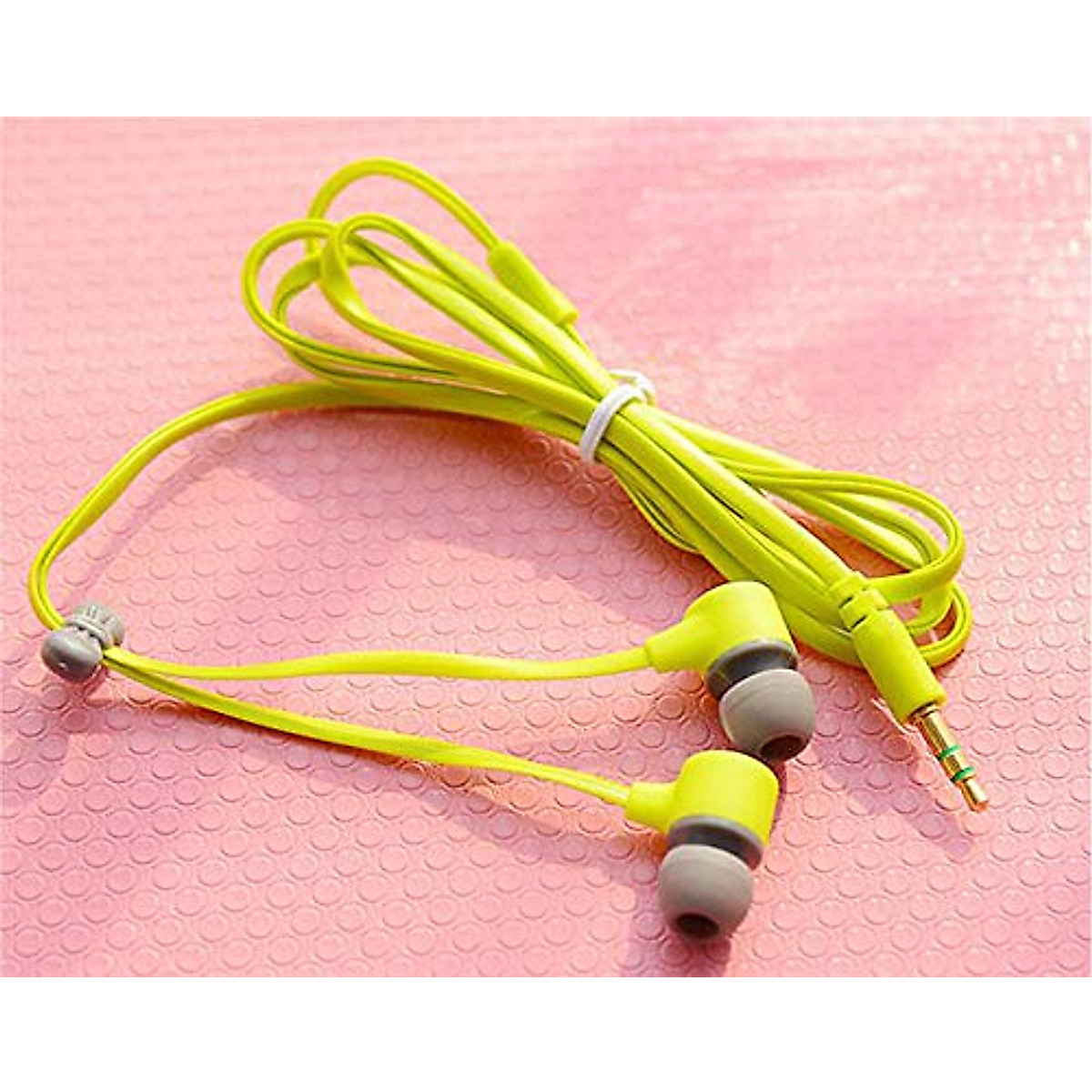 Amberetech Cute 3.5mm in Ear Earphones Earbuds Headset with Macaron Earphone Organizer Box Case for iPhone,for Samsung,for Mp3 iPod Pc Music (Green)