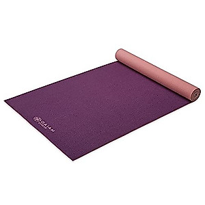 Gaiam Reversible Yoga Mat - Premium 5mm Thick Exercise & Fitness Mat for Yoga, Pilates & Floor Workouts (68" x 23.5" x 5mm)