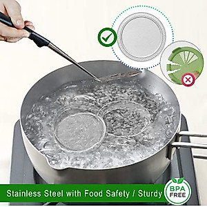 Sprouting Lids, 304 Stainless Steel Sprouting Lids for Wide Mouth Mason Jars, Sprout Mesh Lids