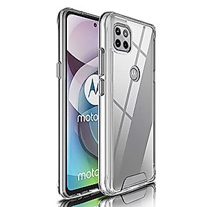 Guarishel Crystal Clear Case for Motorola One 5G Ace Phone Case, [Not-Yellowing] [Military Drop Protection] Upgraded Shockproof Protective Phone Case for Moto One 5G Ace 6.5 inch - Slim Fit