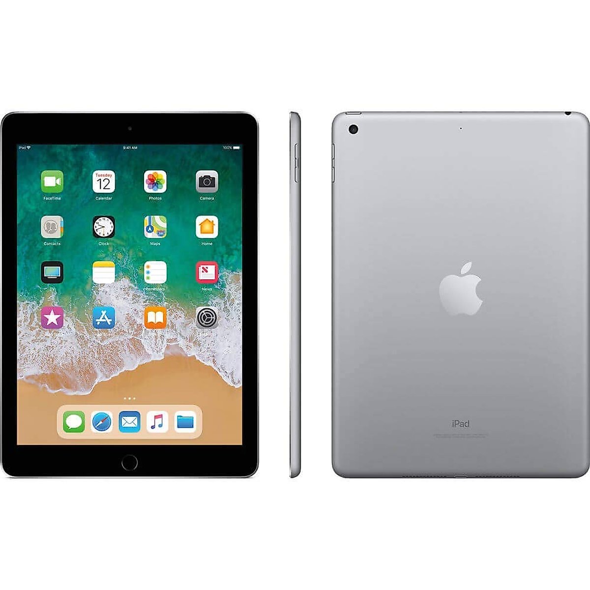 2019 Apple iPad (10.2-inch, Wi-Fi, 128GB) - Silver (Renewed Premium)