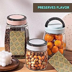 Wisesorb 62% Two-Way Humidity Control Packs, 67 Gram 5 Pack for Storing 1 lb, Size 67 Moisture Control Packets Individually Wrapped, Humidifier Packs for Storage Containers