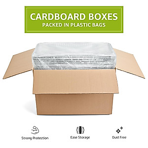 BIOCEAN Aluminum Pans 9x13 Inch 30 Pack, Extra Heavy Duty Foil Pans with Half Size Deep Steam Aluminum Tray Tin Foil Pans for Prepping Food, Storing Heating, Cooking, Baking, Roasting