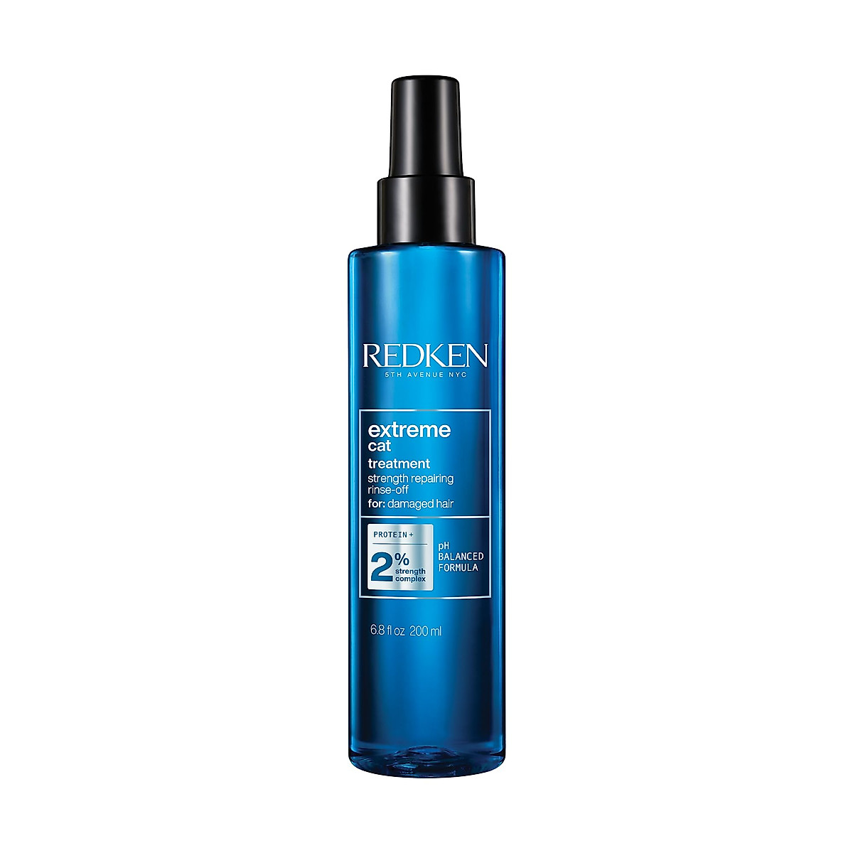 Redken Extreme CAT Anti-Damage Protein Reconstructing Treatment | For Distressed Hair | Strengthens Hair & Adds Shine | With Ceramide | 5 Fl Oz, 6.8 fl. oz