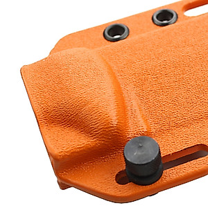 Kydex Sheath fits Ka-Bar Becker BK2 and BK22 with Tension Adjustment & Molle Compatible (FDE)