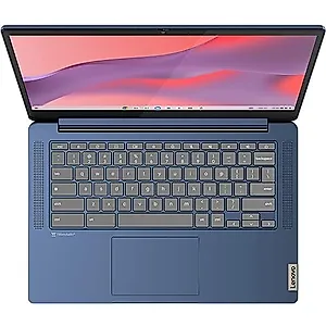 Lenovo 2023 Newest Ideapad Slim 3 14" FHD Touchscreen Chromebook Laptop, 8-Core MediaTek Kompanio 520, 4GB RAM, 128GB Storage(64GB eMMC + 64GB Micro SD), WiFi6, 13.5hr Battery Life, Webcam, Chrome OS