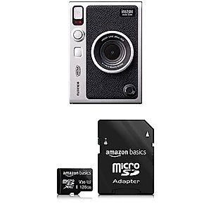 Fujifilm Instax Mini EVO Instant Camera and Memory Card Bundle