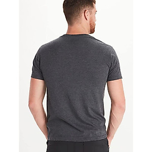 MARMOT Men's Coastal Short Sleeve T-Shirt, Charcoal Heather, Large