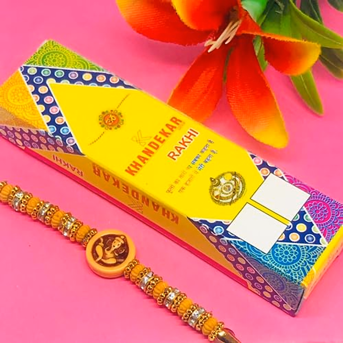 Siddhivinayak Ganesha Rakhi for Brothers, Rakhi Bracelet for Brother, Assorted Handmade Rakhi, Fancy Rakhi, Rakhi Thread