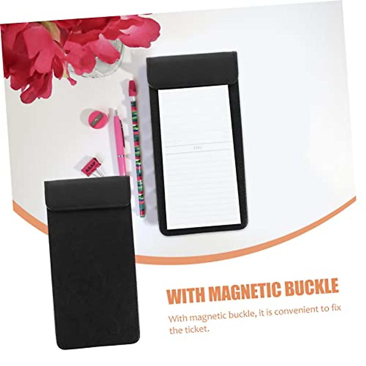 Cabilock 5pcs Bill Folder Office folders Leather File Folder Letter Size clipboards Pocket clipboard exam Paper Clips Business Agent Writing Board Small menu Cardboard Notebook a6 Pencil