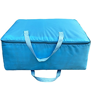 2Pack 105L Extra Large Storage Bags with Zipper, Foldable King/Queen Comforters, Quilt, Pillows, Blankets, Bedding, Clothes Storage Bags, Closet Organizers with Strong Handles&Zippers, Clear Window