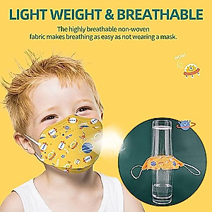 Kids Disposable Face Mask, 30 Pack Individually Wrapped Masks for Children,4-Ply Breathable Safety Masks for Boys and Girls(Aged 4-12)