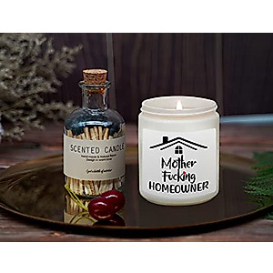 Fufandi Lavender Scented Candles with Keychain - Housewarming Gifts - House Warming Presents for New Home - Funny Housewarming Gifts for Women - Moving Gifts, New House Apartment Gifts