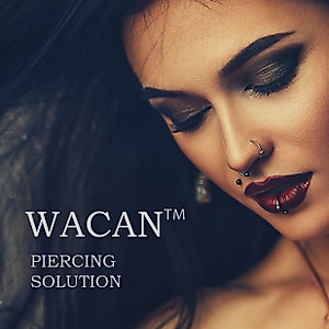 WACAN Fast-Healing Tea Tree Piercing Spray Solution Organic Essential Oil with Natural Sea Salts and Vitamins Solution Aftercare (4 OZ, Personal Size)