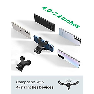 UGREEN Gooseneck Clip Phone Holder for Bed Desk Cell Phone Mount Flexible Lazy Long Arm Clamp Headboard Hand Free Overhead Video Recording Compatible with iPhone Pro Max Samsung Galaxy Ultra, 3.0 ft