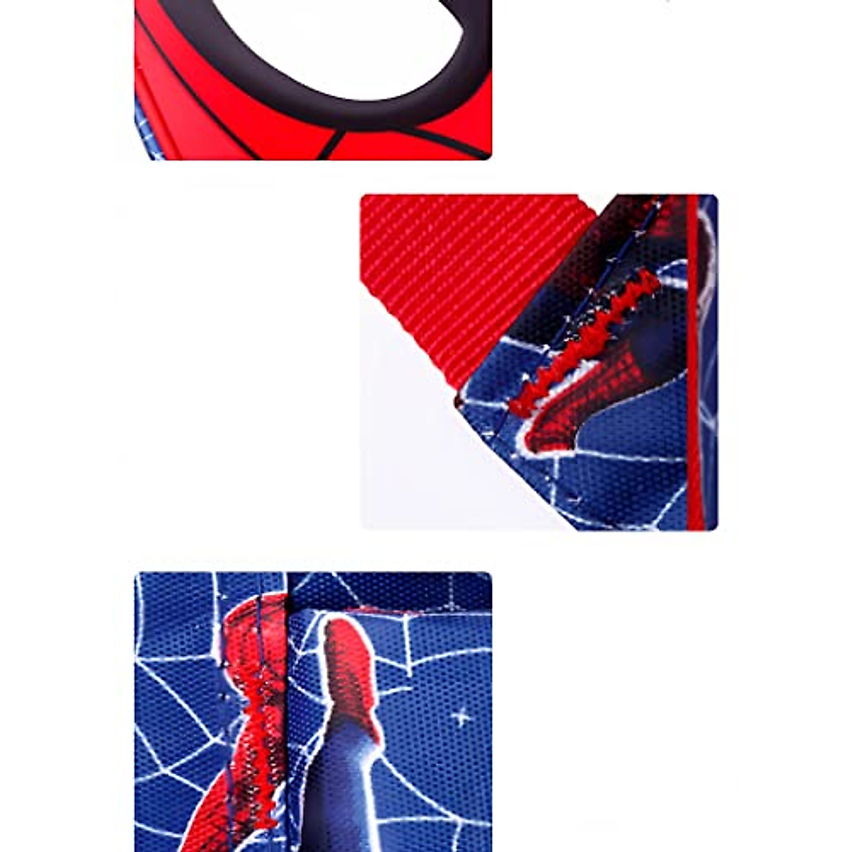 SUFRAH 13inch Cartoon Backpack Red&Blue Comic Waterproof Durable Lightweight Bookbag Fashion Causal Travel Bag