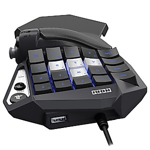 HORI Tactical Assault Commander (TAC) Mechanical Keypad for PlayStation®5, PlayStation®4, and PC - PC-Style Keypad for FPS, MMO, and more - Officially Licensed by Sony