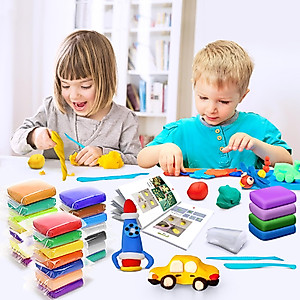 ESSENSON Air Dry Clay 100 Colors, Modeling Clay for Kids, DIY Molding Magic Clay, Gift for Kids