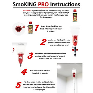 New & Improved Smoking PRO - Smoke Detector/Fire Alarm Tester