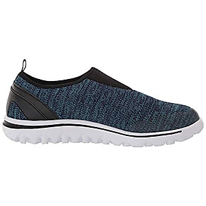 Propet Women's TravelActiv Slip-On Sneaker, Blue Heather, 8 Medium US