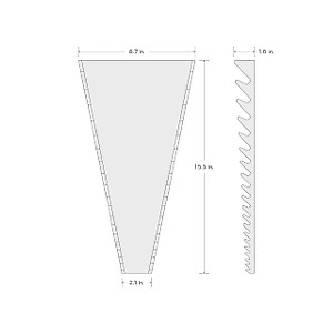 TEKTON 19-Tool Combination Wrench Organizer Rack (Red) | ORG29219 | Made in USA
