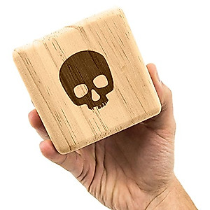 Lawn Bones - Set of Six Jumbo Yard Dice - Includes Carry Bag and Insert with Rules for Various Games - Great for Family BBQs, Backyard Parties, and Other Outdoor Gatherings