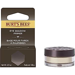 Burt's Bees Eye Shadow Primer, Neutral Ultra Sheer/Translucent Beige Color, Extends Wear For Powder Eye Shadow, For All Skin Tones - 0.25 Ounce