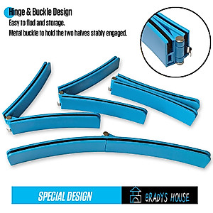 BRADYS HOUSE Card Holder for Playing Cards Foldable 4 Pieces | Plastic Playing Card Holders for Kids Adults & Seniors | 13 Inches Curved Game Card Organizer Holder Racks