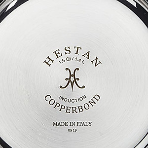 Hestan - CopperBond Collection - 100% Pure Copper Sauce Pan, Induction Cooktop Compatible, 1.5 Quart