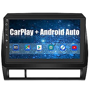 Car Radio for Toyota Tacoma 2005-2015 Built-in carplay Android Anto,9 inch Android 12 Car Stereo Head Unit 2G RAM 32GROM with DSP WiFi GPS Navigation Bluetooth Steering Wheel Control