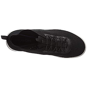 Aravon Women's PC Mesh Bungee Sneaker, Black Knit, 9