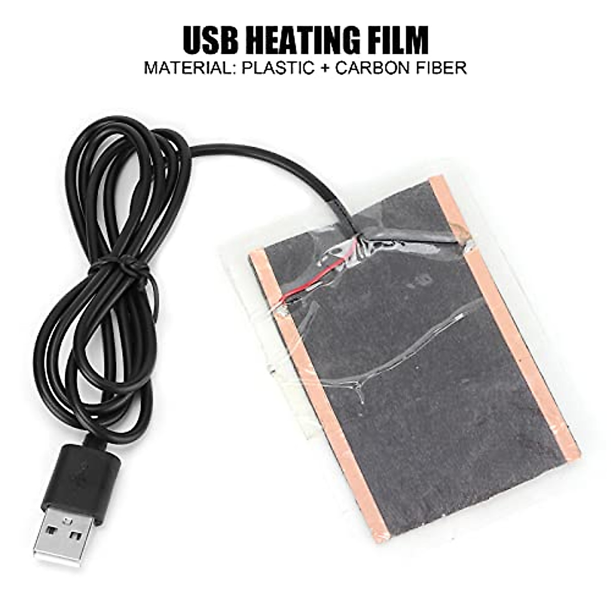 Heat Pad For Reptiles, 5W Portable Heating Pad Carbon Fiber Reptile Heating Pad 45˚C USB Heating Film Heat Mat For Reptiles Low Power Heat Pad For Home Outdoors Daily Use
