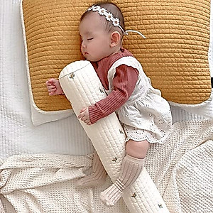 Hiltow Baby Anti Roll Side Sleep Pillow Soft Cotton Neck Support Cushion Toddler Positioning Back Cushion Accompany Sleeping Pillow for Unisex Baby