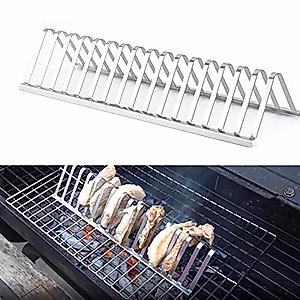TAMYID Charcoal Grills, 3pcs Stainless steel barbecue, outdoor barbecue portable shelf, picnic accessories