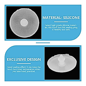 CALLARON Insulated Container Lids Plug Cooking Pot Pot 6Pcs Sealing Stopper Bento Box Lids Seal Plugs Box Lid Valves Plugs Food Container Sealing Pads Supplies Pots Korean Ramen