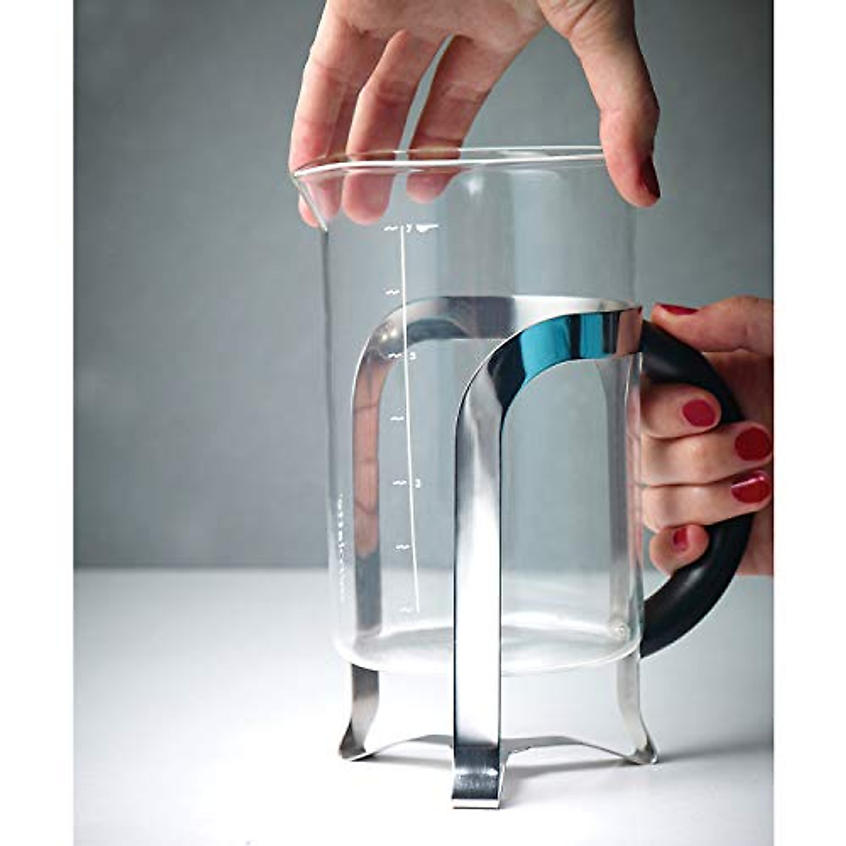 Aerolatte Universal Borosilicate Glass Replacement Carafe For French Press Coffee Makers, 5-Cup, 20-Ounce Capacity (20 oz, 600 ml)