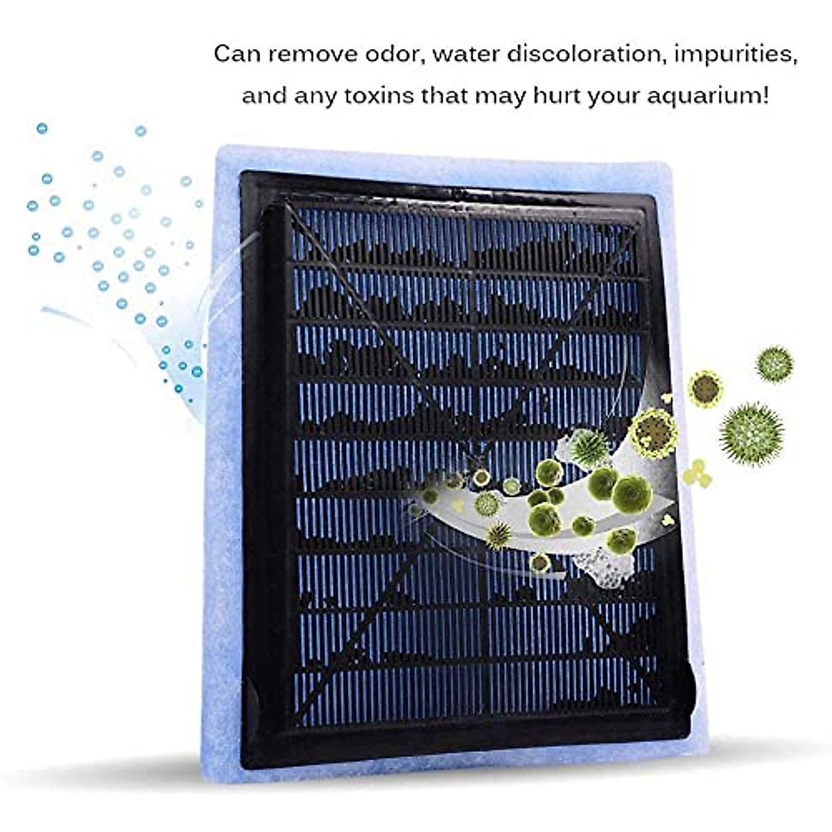 JSHD Aquarium Filter Cartridge,for Aqua tech 30 to 60 Filters, Aquarium Filters for Aqua-tech ez-Change 3 Power Aquarium Filter,Fish Filter Cartridge fits 55 Gallon Fish Tank Filter(6 pcs)