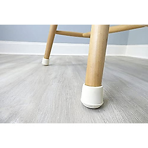 Shepherd Hardware 8753E Leg Tips 3/4-Inch Inside Diameter Rubber Chair Leg Caps, 24 Pack, White