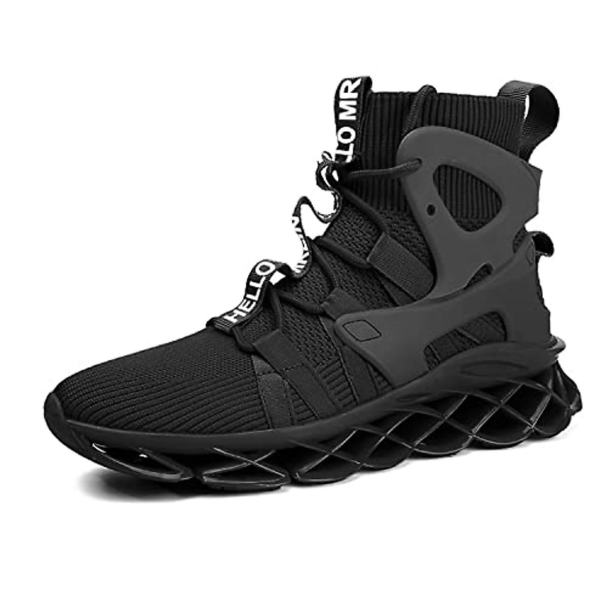 Hello MrLin Men's Running Shoes Non Slip Athletic Tennis Walking Blade Type Sneakers Hip Hop