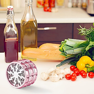 VRUPINZE 2.5 inch Large Grinder, Portable Aluminium Grinder with Clear Top, Pink