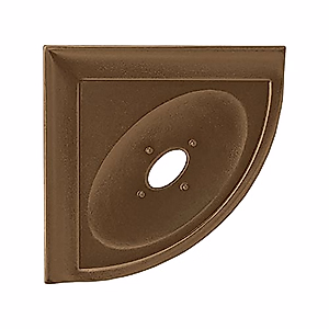 Questech Décor 5 Inch Shower Soap Dish, Wall Mounted Soap Dish Corner Shower Shelf, Retrofit Shower Caddy For Tiled Shower Walls, Bathroom Corner Shelf, 5 Inch Metro Flatback, Bronze Finish